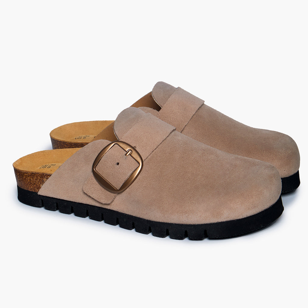 Plakton Clog – Bell Gray Suede – Plakton Footwear